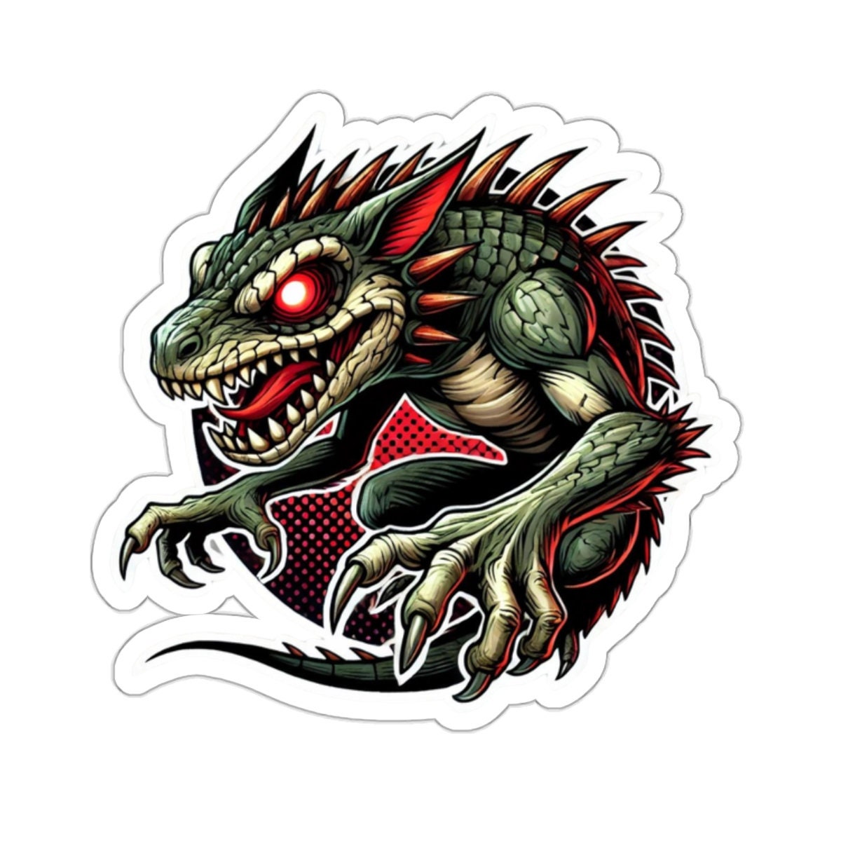 Chupacabra Sticker - Unique Cryptid Art Decal - Gift for Monster ...