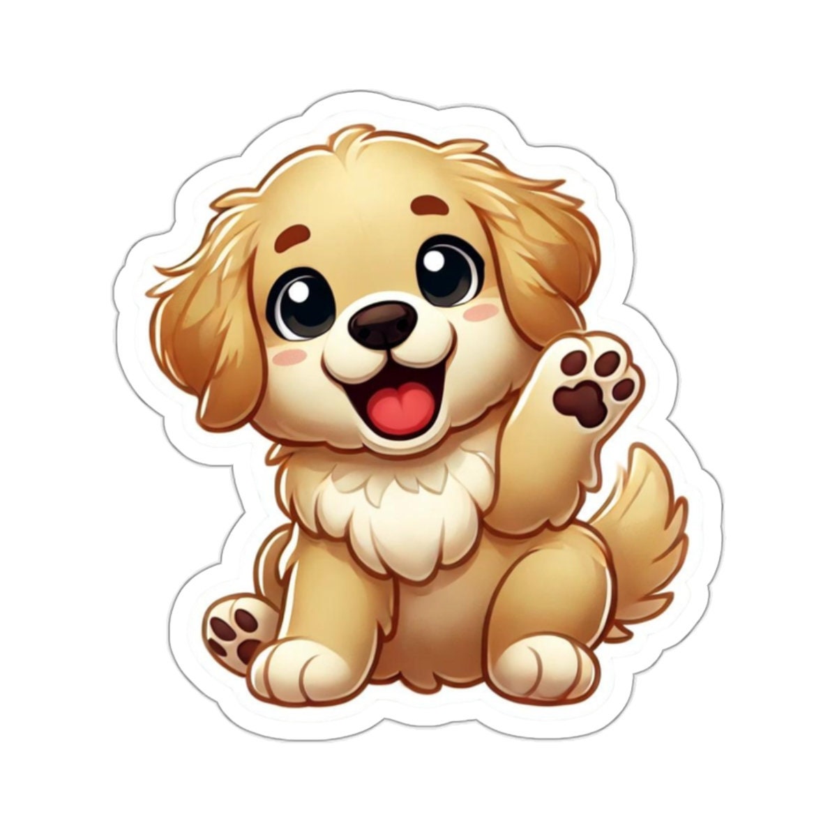 Animated Dog Sticker - Gift for Dog Lover - Vinyl Decal for Phone Case ...