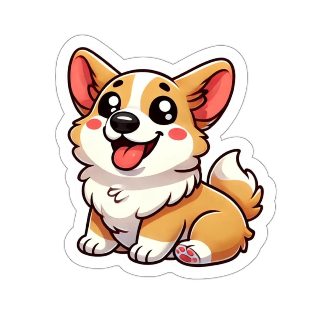 Cute Dog Sticker | Adorable Puppy Decal | Perfect for Laptops, Water ...