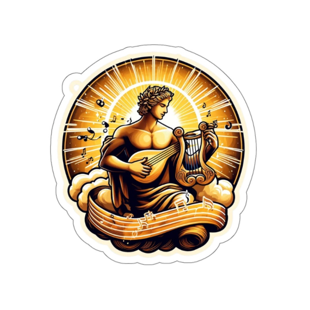 Greek Mythological God - Greek God Apollo Sticker - Sun God ...