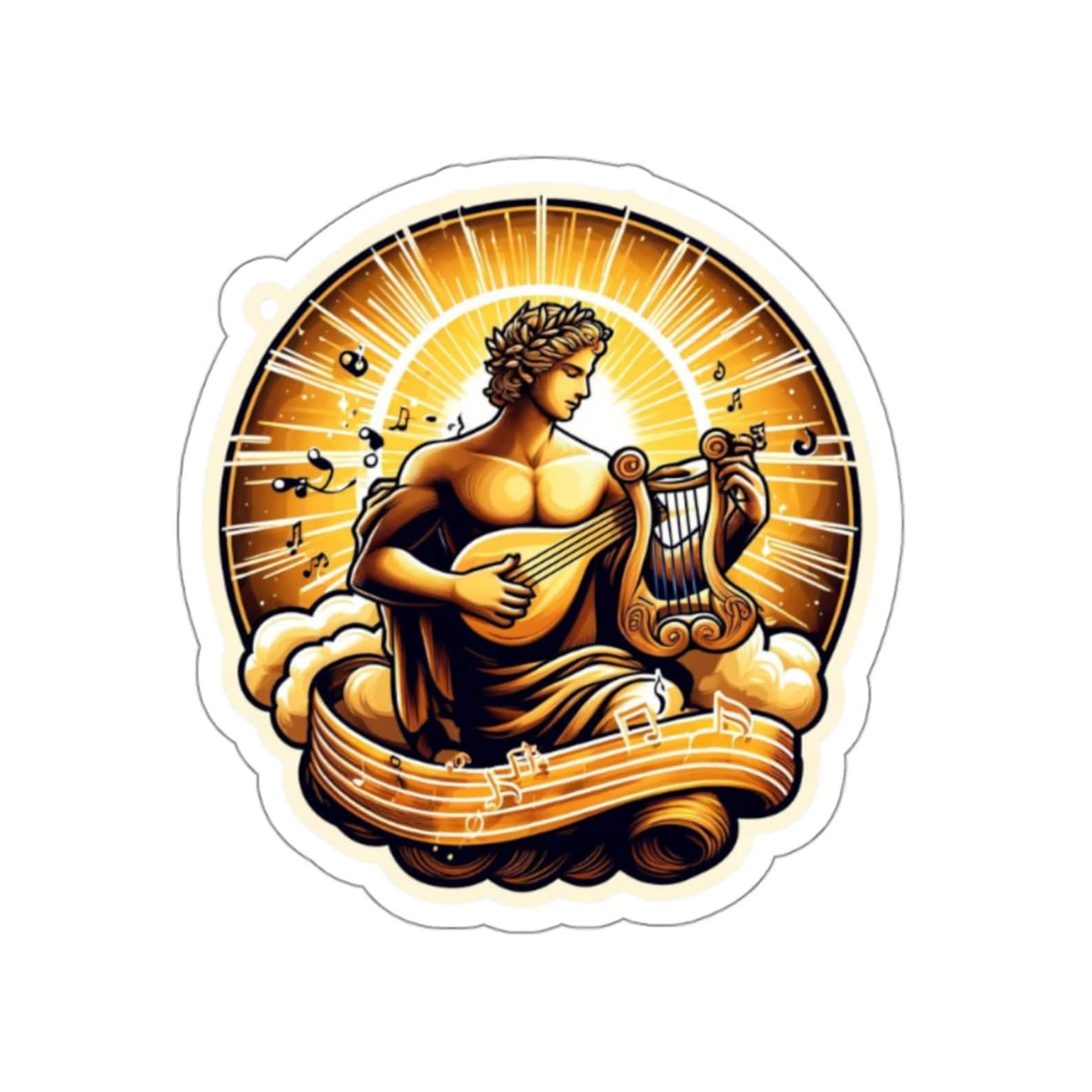 Greek Mythological God - Greek God Apollo Sticker - Sun God ...