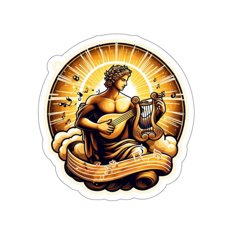 Greek Mythological God - Greek God Apollo Sticker - Sun God ...