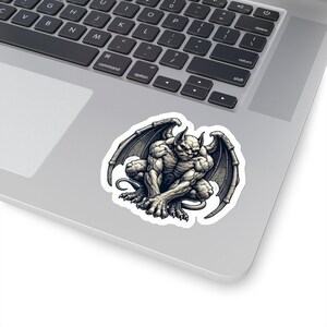 Gargoyle Vinyl Sticker - Gothic Creature Decal for Fantasy Fans - Ideal ...