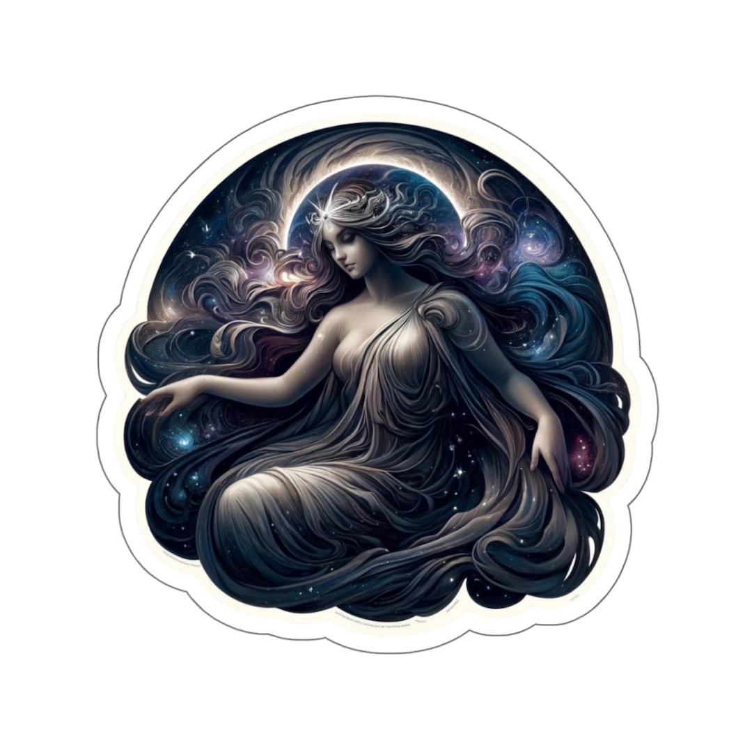 Greek Goddess Nyx Sticker - Mythological Goddess of Night - Greek ...