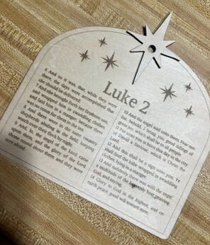 DIGITAL DOWNLOAD - SVG, Luke 2 Bible Verse, Christmas Decor, Laser ...