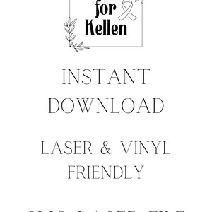 DIGITAL DOWNLOAD SVG, Childhood Cancer Door Hanger, Her Fight is Our ...