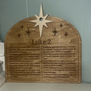 DIGITAL DOWNLOAD - SVG, Luke 2 Bible Verse, Christmas Decor, Laser ...