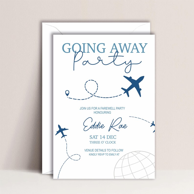 Going Away, Farewell Party Invitation, Moving Away or Moving Out, See ...