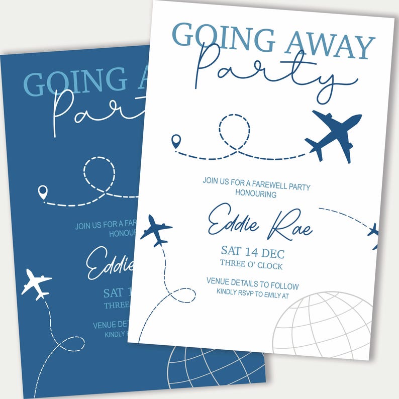 Going Away, Farewell Party Invitation, Moving Away or Moving Out, See ...