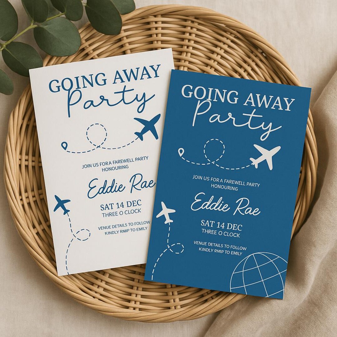 Going Away, Farewell Party Invitation, Moving Away or Moving Out, See ...