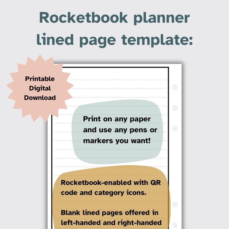 Rocketbook Pages - Etsy