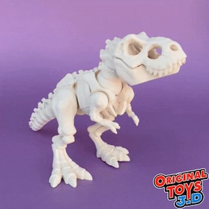 T-rex Skeleton Articulated Flexi Stl Toys 3dprint - Etsy