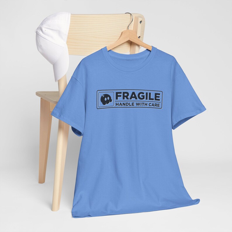 Fragile Handle With Care T-shirt (black Design) | Caution Shirt | Funny ...