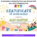 Kids Certificate of Achievement Canva Template – Colorful Minimalist ...