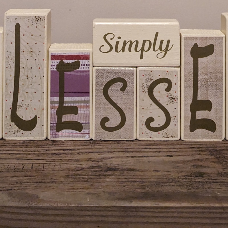 Wood Word Blocks - Etsy