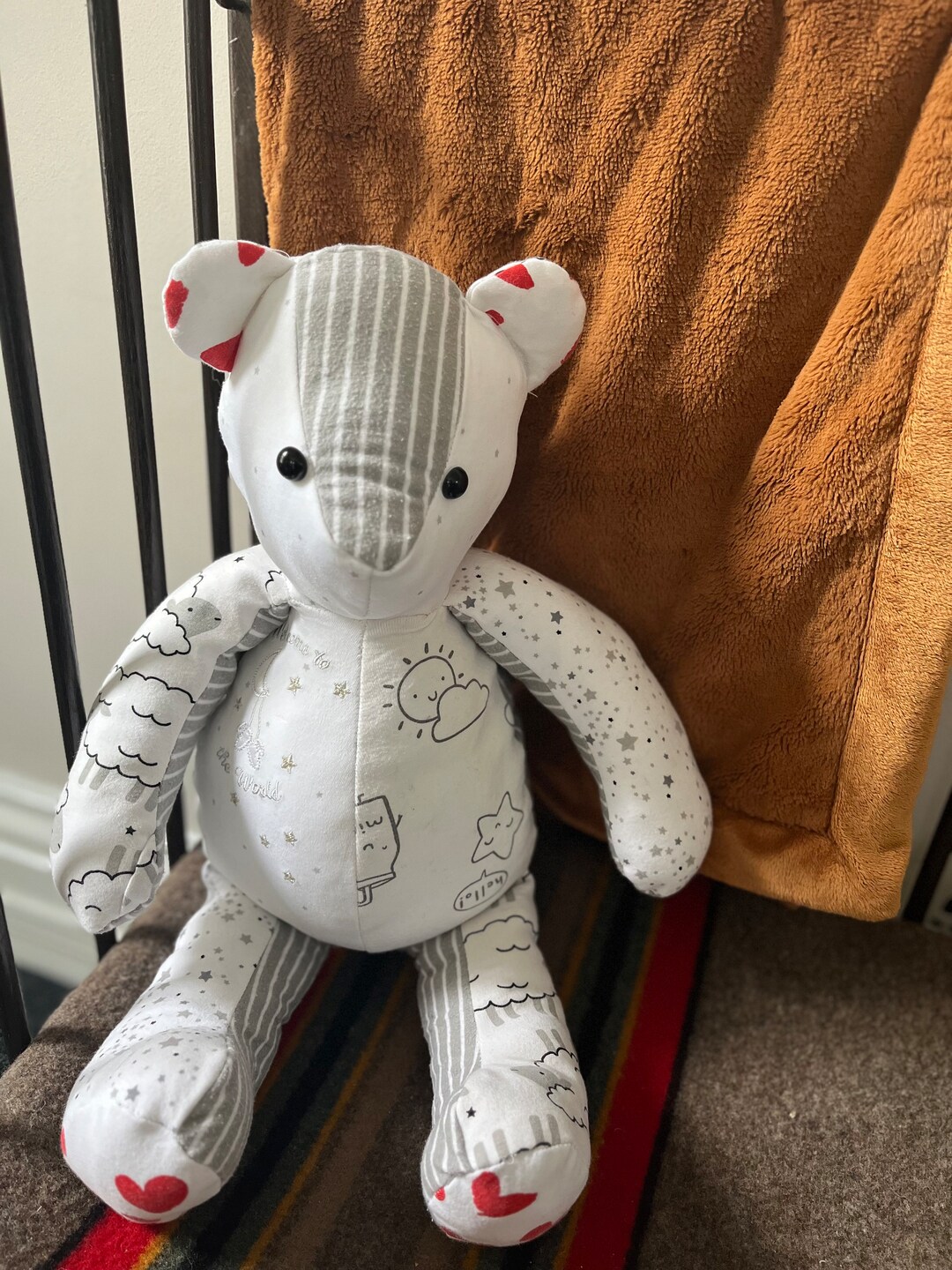 Customized Memory Bear / Bereavement Bear / Handmade Bear - Etsy Canada