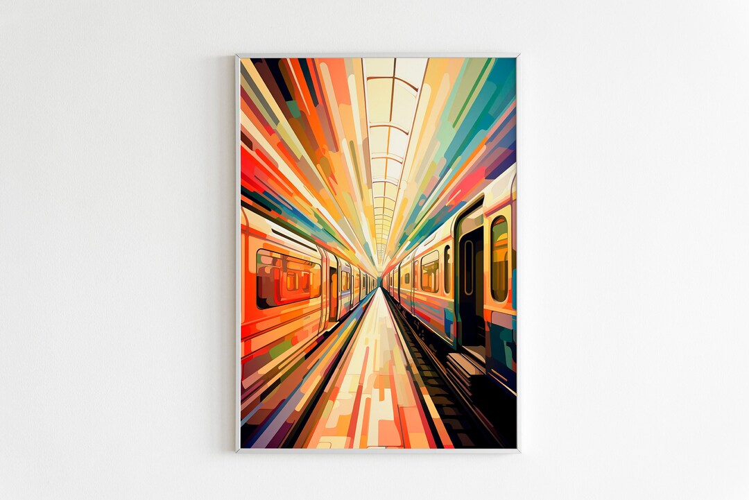 London Underground Street Art Print Colourful - Etsy