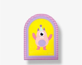 Handmade Monster Birthday Card - Etsy