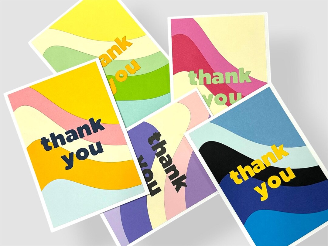 Thank You Card Set, Thank You Cards Pack, Assorted Thank You Cards ...