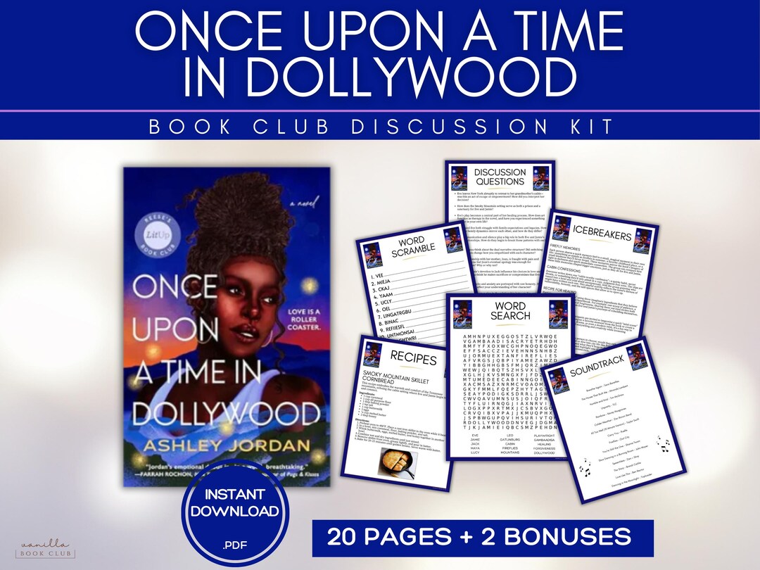 Once Upon a Time in Dollywood Book Club Guide Book Club Games Book ...