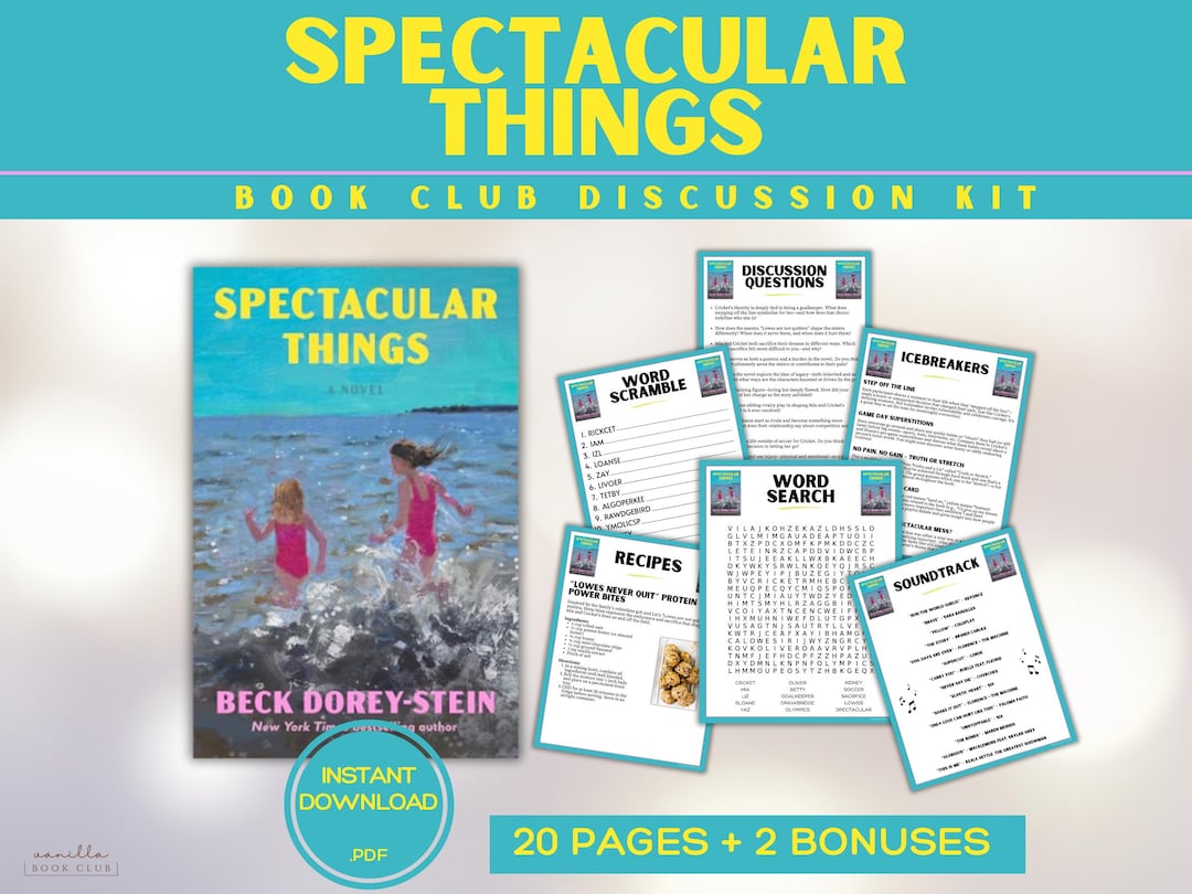 Spectacular Things Book Club Guide Reese's Book Club Games Book ...