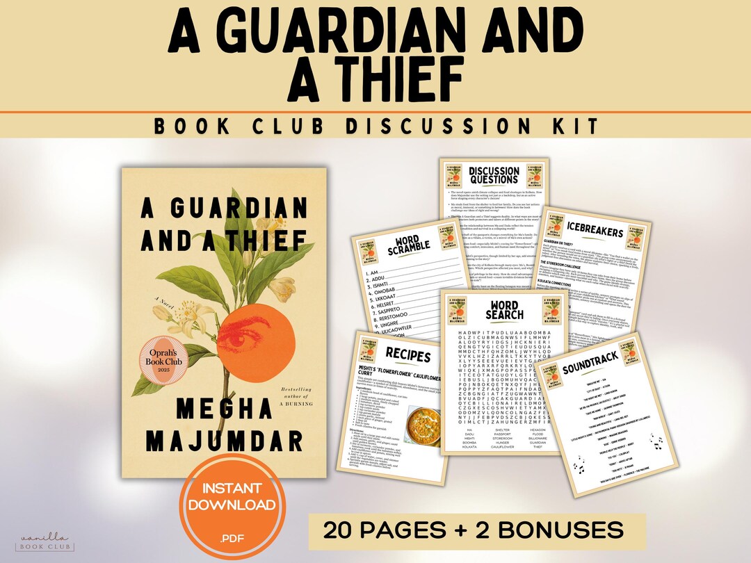 A Guardian and a Thief Book Club Guide Book Club Games Book Discussion ...