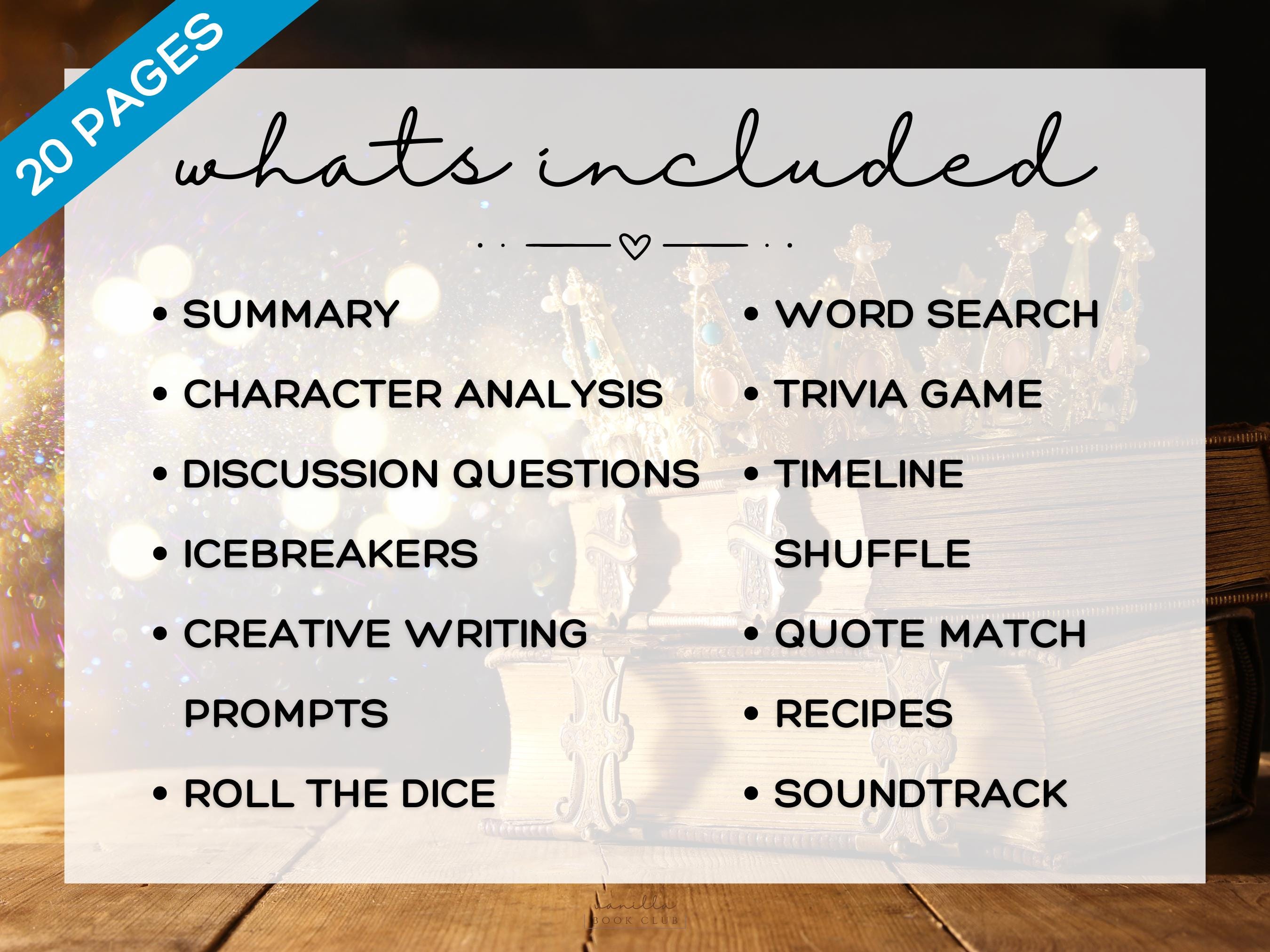 Remarkably Bright Creatures Book Club Guide Book Club Games Book ...