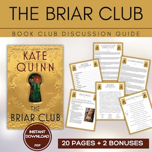 The Briar Club Book Club Guide Book Club Games Book Discussion ...