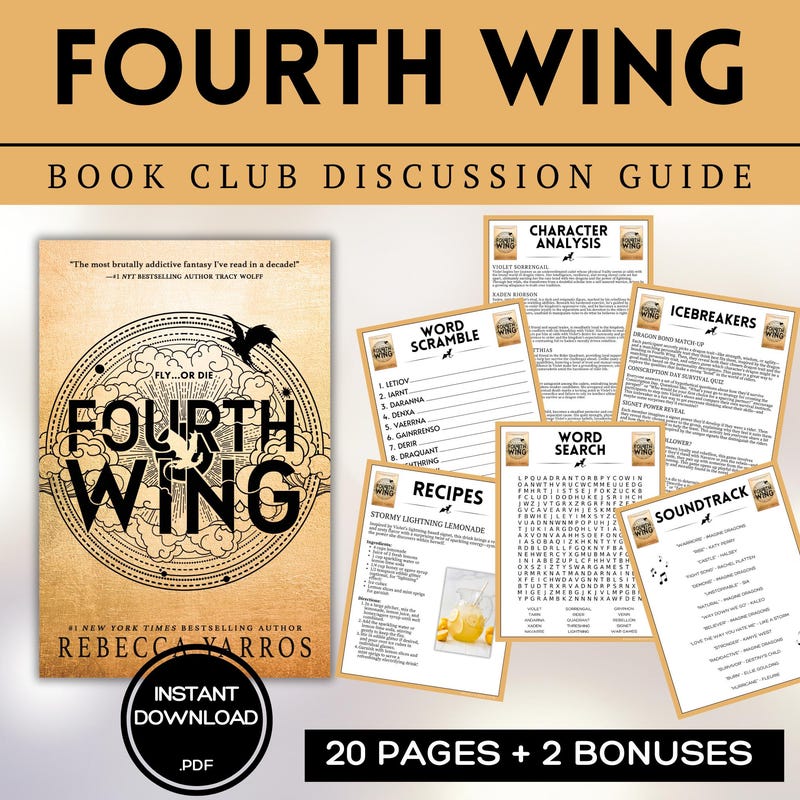 Fourth Wing Book Guide - Etsy