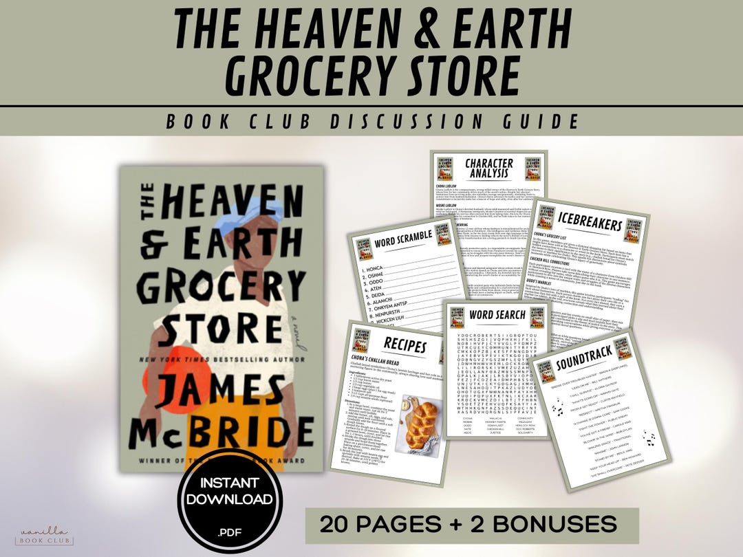 The Heaven & Earth Grocery Store Book Club Guide Book Club Games Book ...