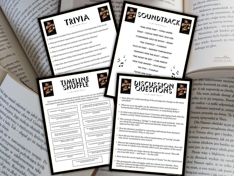 The Ministry of Time Book Club Guide Book Club Games Book Discussion ...