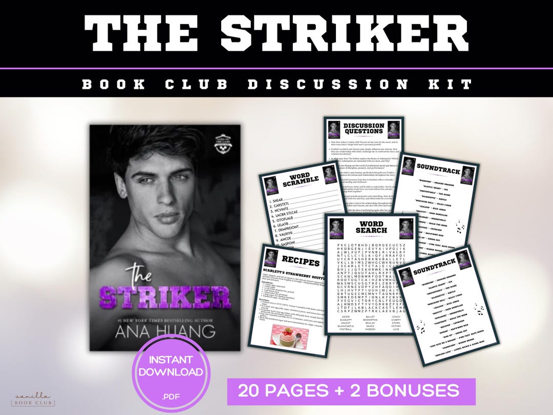 The Striker Book Club Guide Book Club Games Book Discussion Questions ...