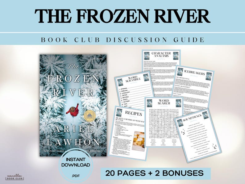 The Frozen River Book Club Guide Book Club Games Book Discussion ...