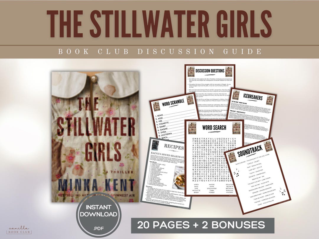The Stillwater Girls Book Club Guide Book Club Games Book Discussion ...