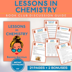Lessons in Chemistry Book Club Guide - Etsy