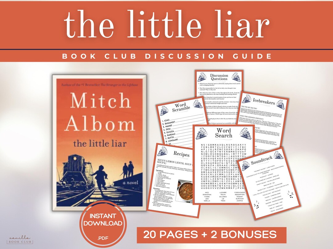 The Little Liar Book Club Guide Book Club Games Book Discussion ...
