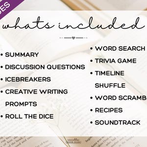 Deep End Book Club Guide Book Club Games Book Discussion Questions Ali ...