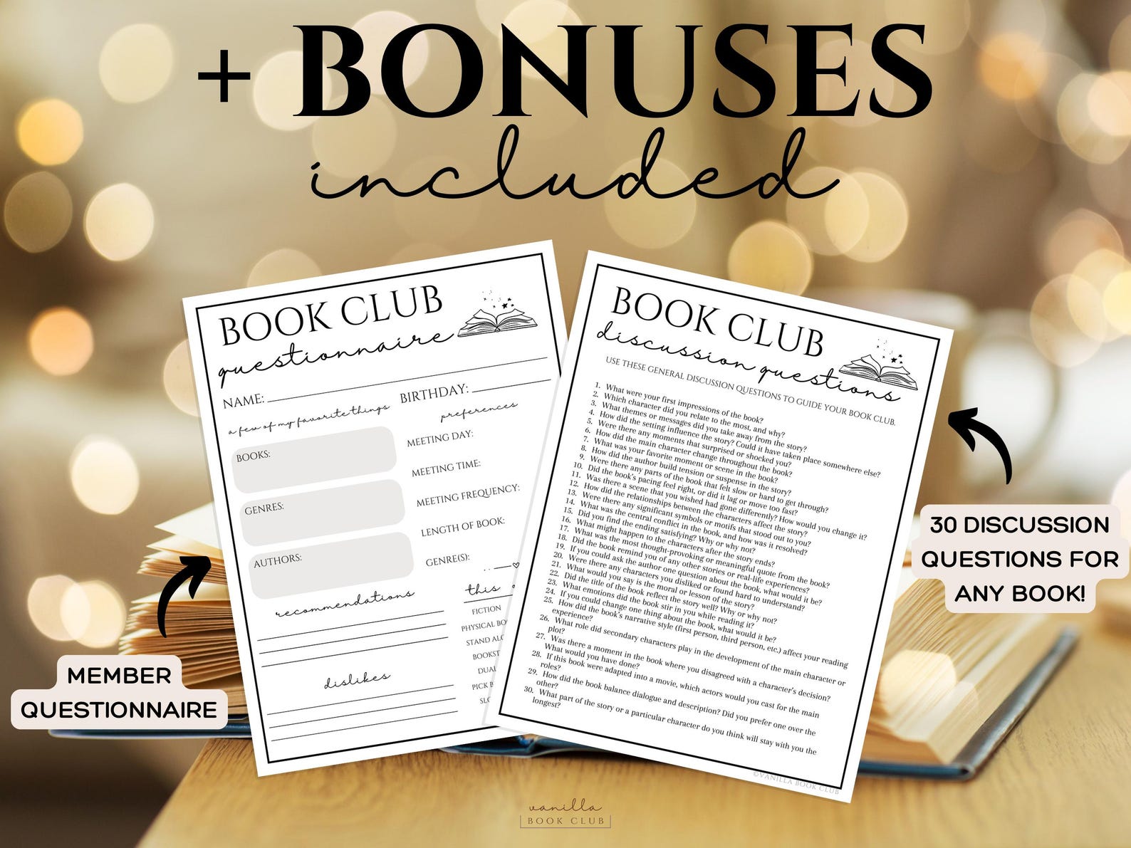 Twice Book Club Guide Book Club Games Book Discussion Questions Mitch ...