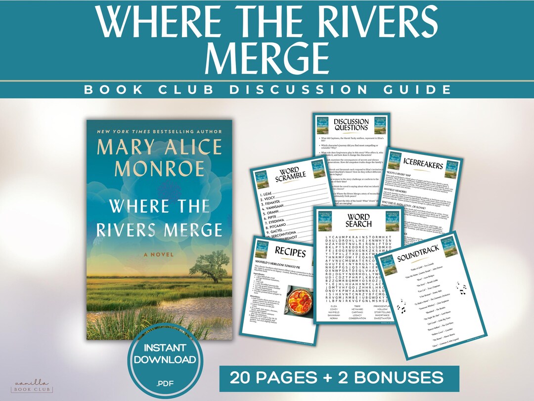 Where the Rivers Merge Book Club Guide Book Club Games Book Discussion ...