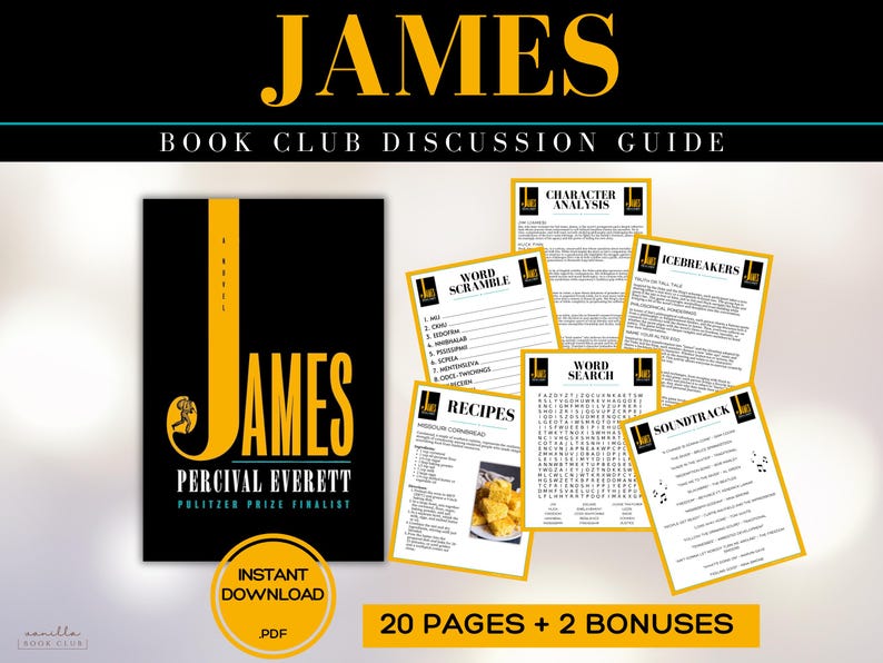 James Book Club Guide Book Club Games Book Discussion Questions ...