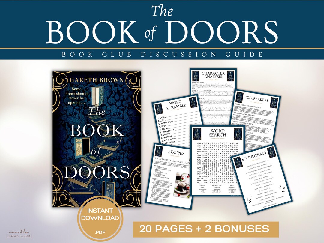 The Book of Doors Book Club Guide Book Club Games Discussion Questions ...