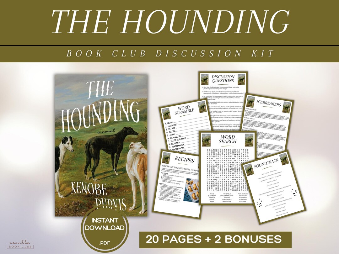 The Hounding Book Club Guide Book Club Games Book Discussion Questions ...