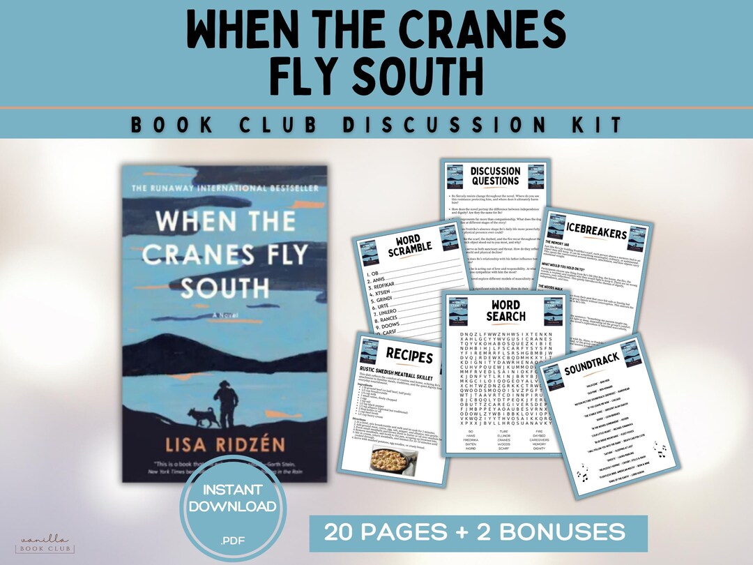 When the Cranes Fly South Book Club Guide Book Club Games Book ...