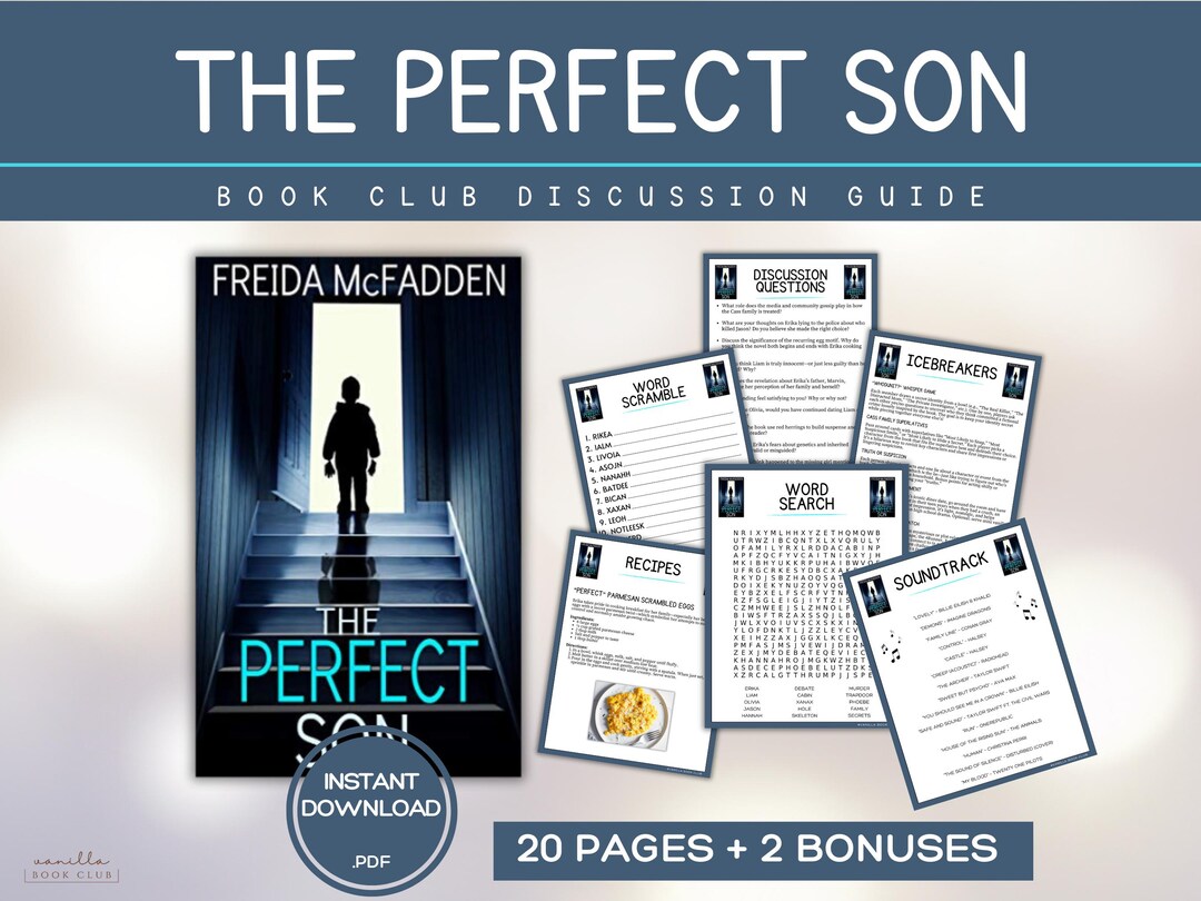 The Perfect Son Book Club Guide Book Club Games Book Discussion ...