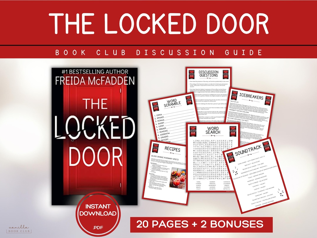 The Locked Door Book Club Guide Book Club Games Book Discussion ...