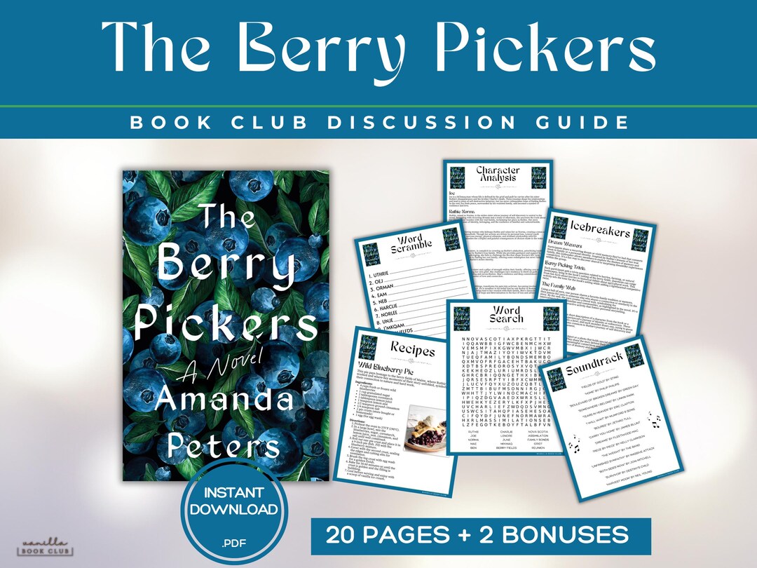 The Berry Pickers Book Club Guide Book Club Games Book Discussion ...