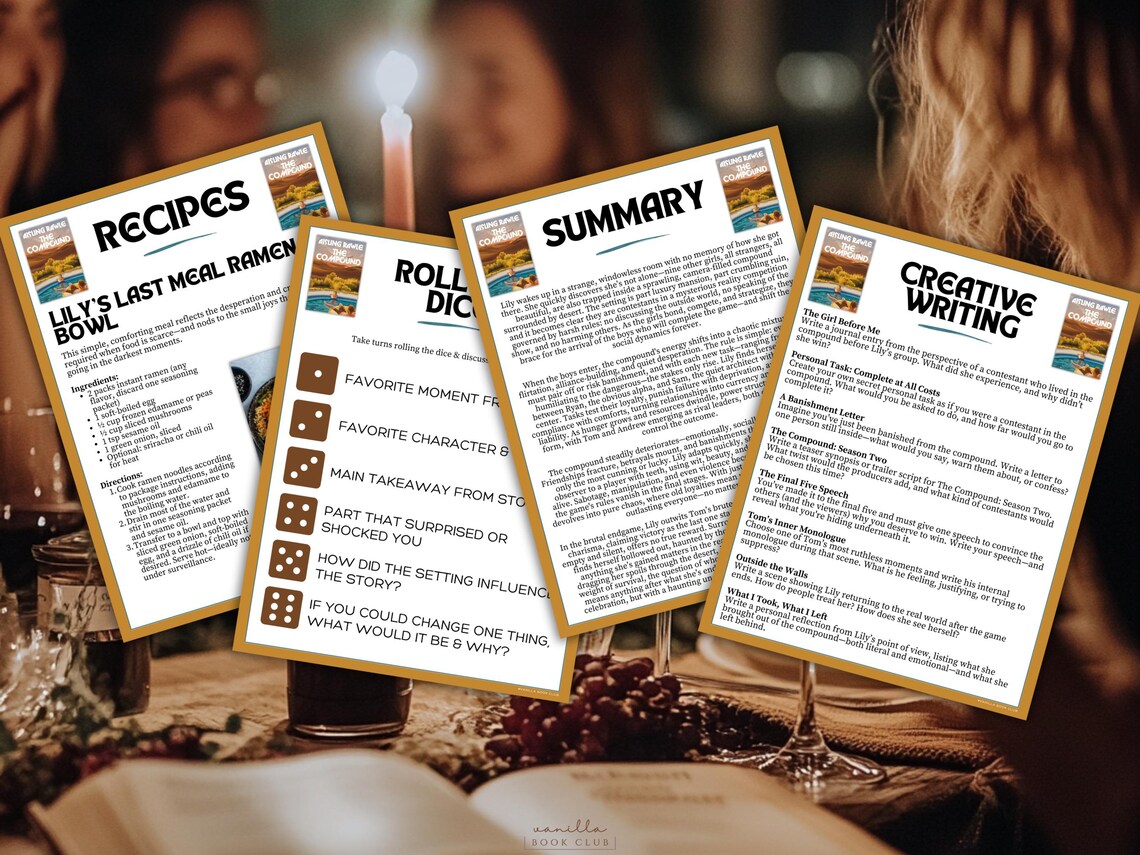 The Compound Book Club Guide Book Club Games Book Club Kit Discussion ...