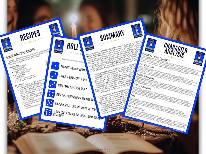 The Housemaid Book Club Guide Book Club Games Book Discussion Questions ...