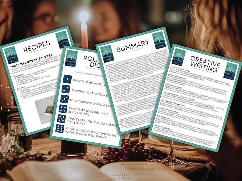 Beautiful Ugly Book Club Guide Book Club Games Book Discussion ...