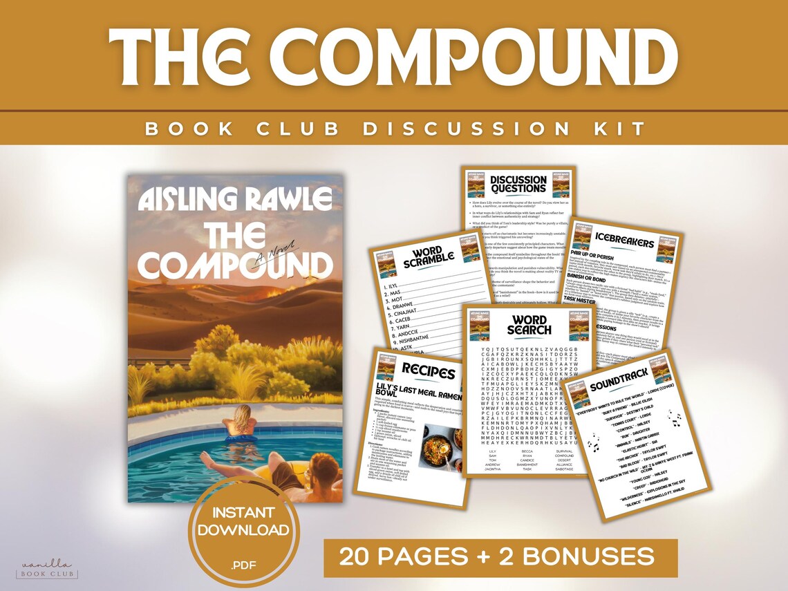 The Compound Book Club Guide Book Club Games Book Club Kit Discussion ...